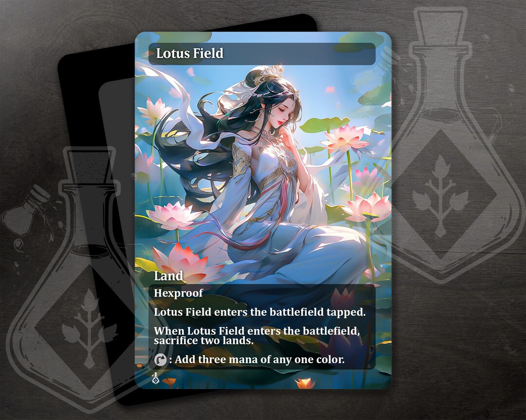 Lotus Field Amazing Alternate Full Custom Art Gorgeous Waifu Lotus ...