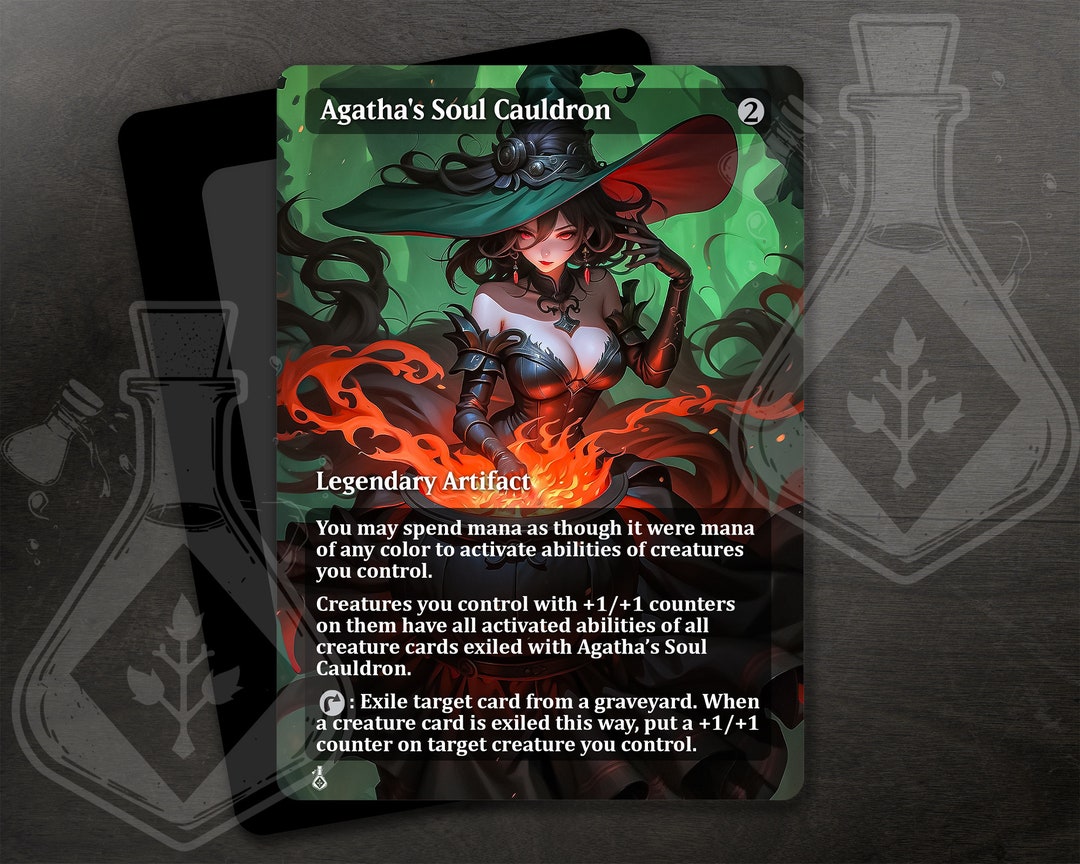 Agatha's Soul Cauldron Gorgeous Alternate Full Custom Art Cute Witch ...