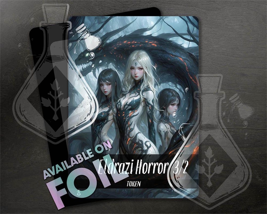 Eldrazi Horror TOKEN 3/2 Gorgeous Full Custom Art Anime Waifu Gorgeous ...