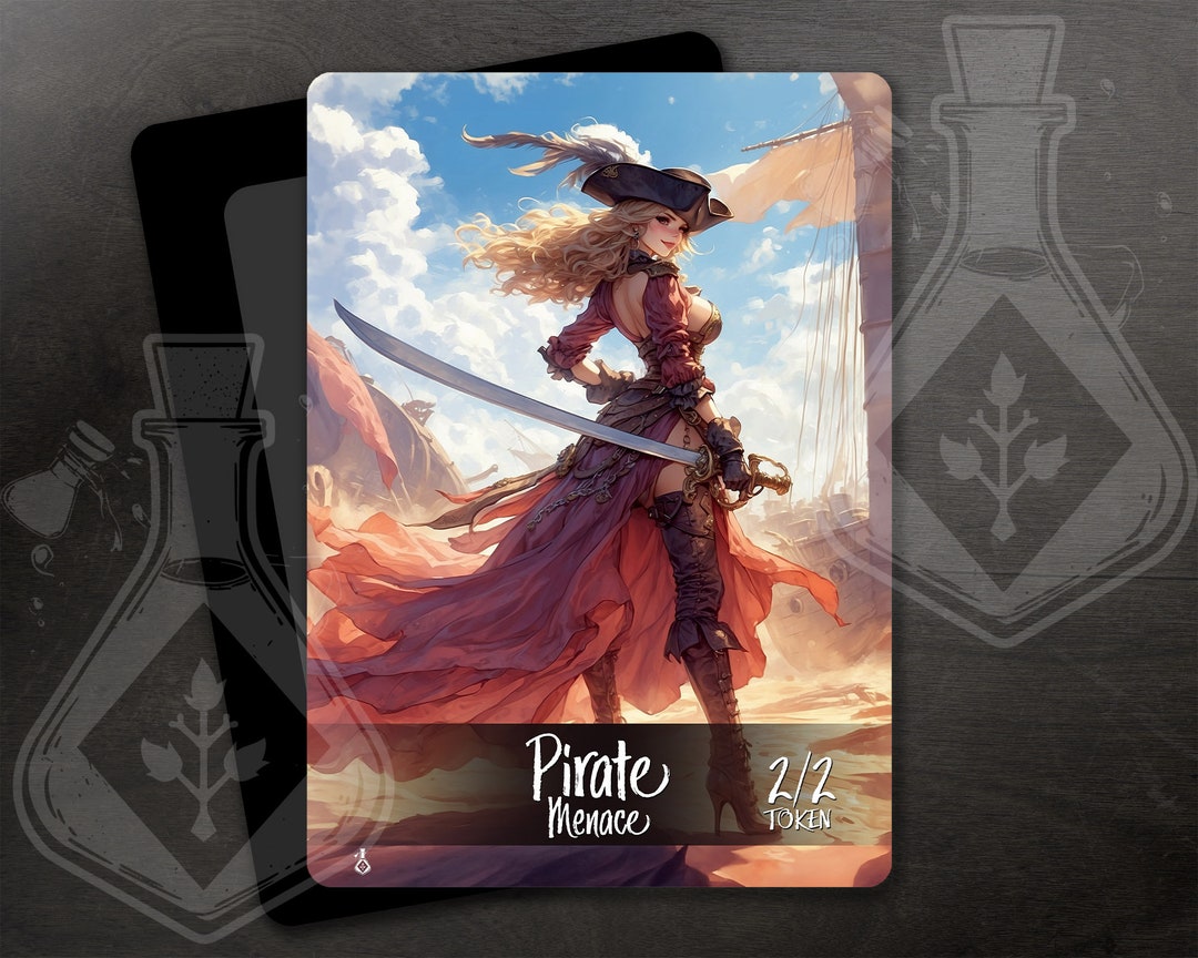 Pirate Token for TCG Menace Full Custom Art Charming Buccaneer: Beauty ...