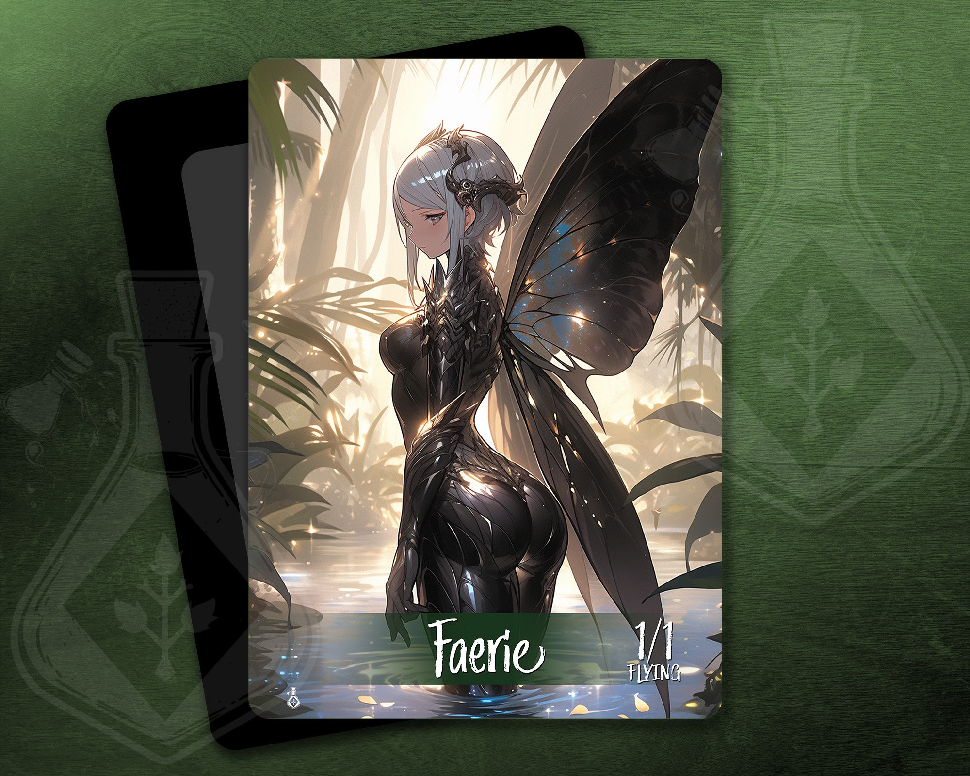 Faerie Token for TCG Full Custom Art Gorgeous Leather - Etsy