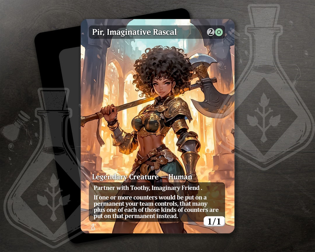 Pir, Imaginative Rascal Gorgeous Alternate Full Custom Art Stunning Ax-wielding Maiden: Grace in ...