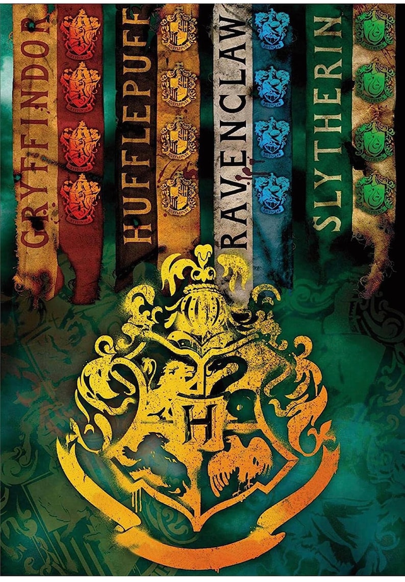 Hogwarts Emblem and Houses - Etsy
