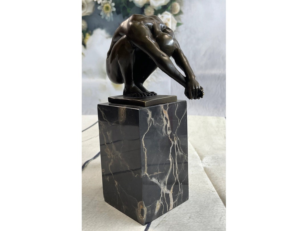 Diver Athletic Male Man Bronze Statue Sculpture Figurine - Etsy