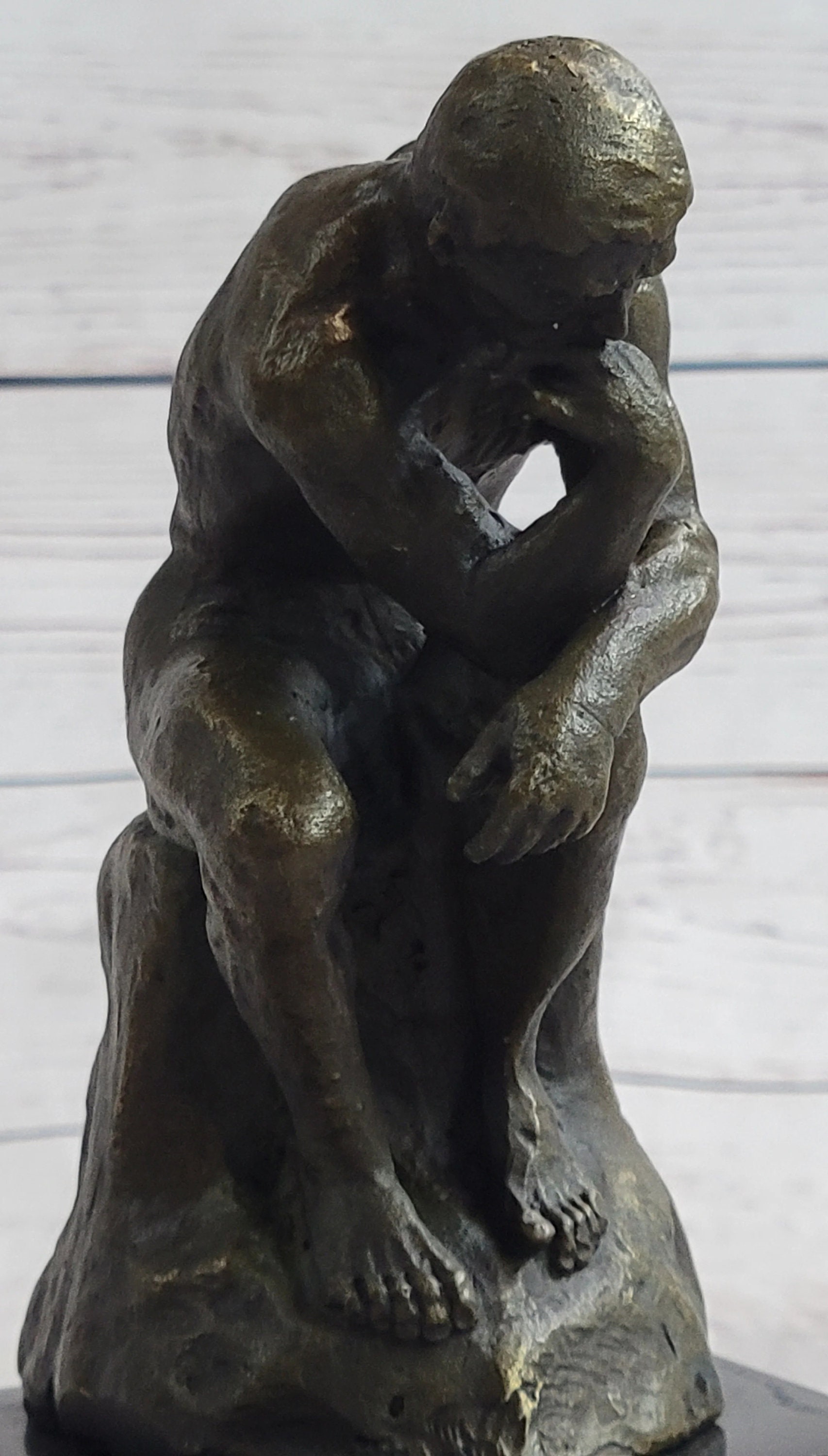 The Thinker Rodin Thinking Man Male Figure Bronze Sculpture - Etsy
