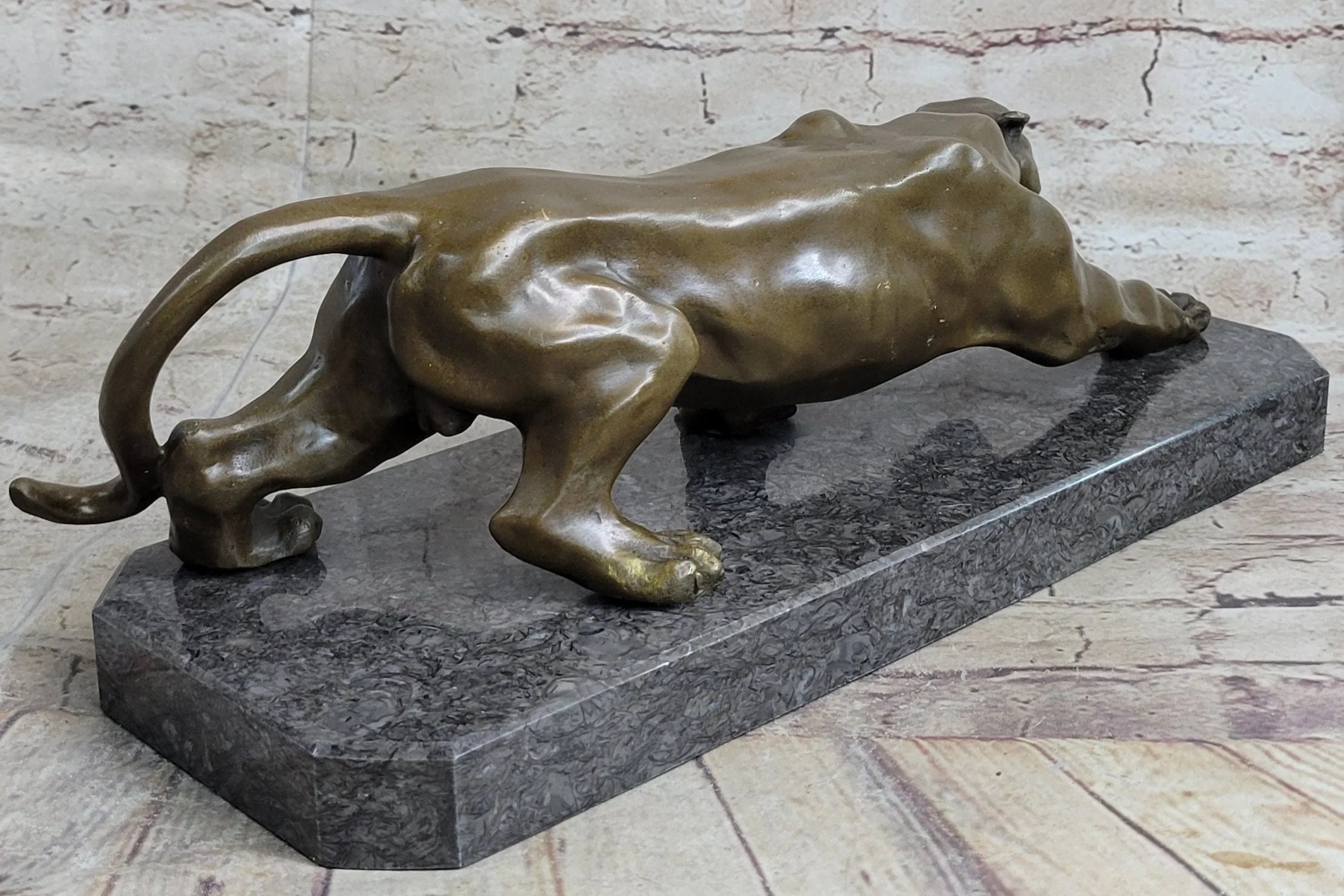 Panther Puma Bronze Statue Sculpture Figurine - Etsy