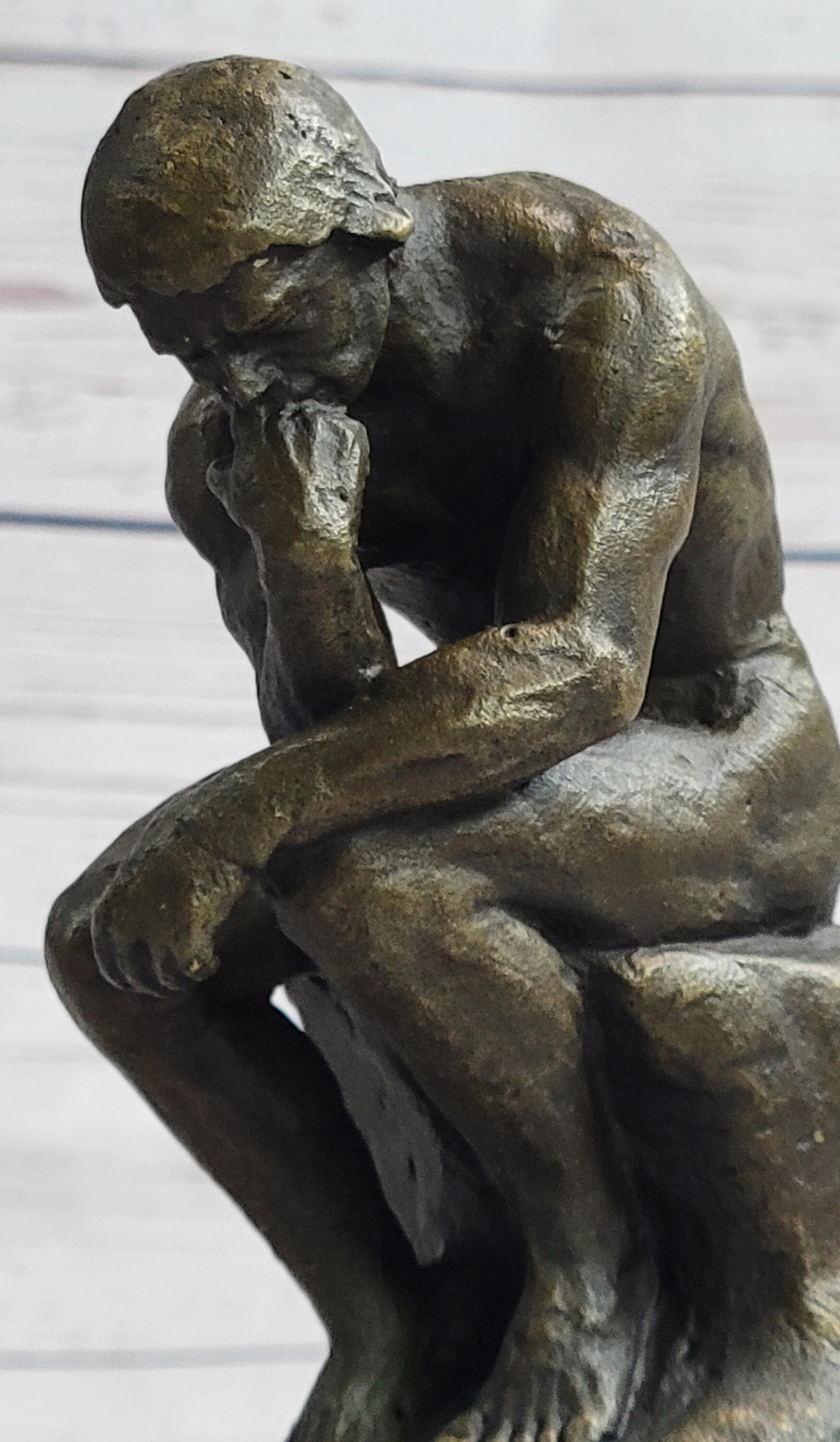The Thinker Rodin Thinking Man Male Figure Bronze Sculpture - Etsy