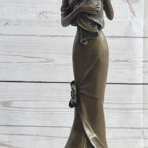 Mother Holding Baby Child Bronze Statue Sculpture Figure - Etsy