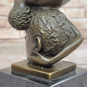 Surrealist Bronze Sculpture of Upside Down Female Figure Conjoined Head ...