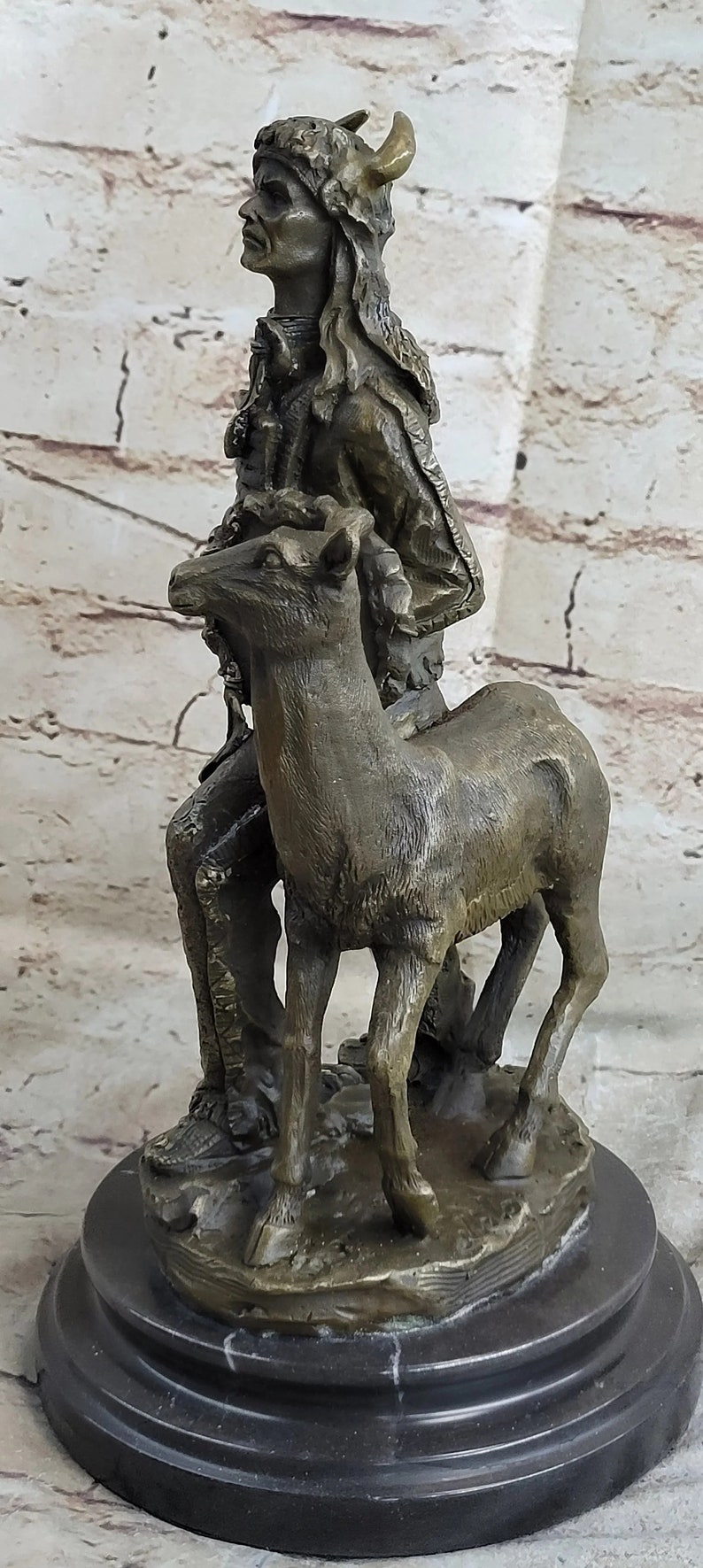 Native American Shaman Bronze Statue Figurine - Etsy