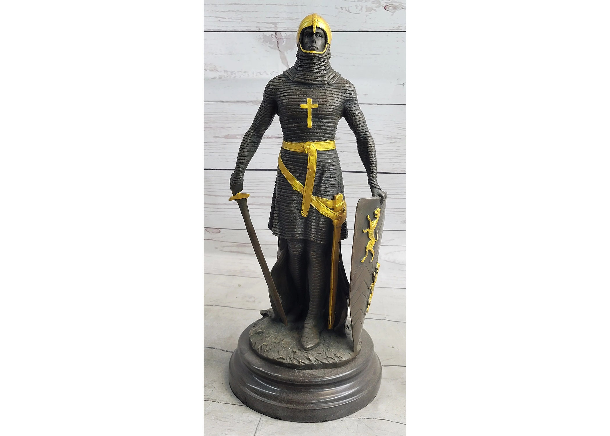 Steel Knight Metal Art Etsy