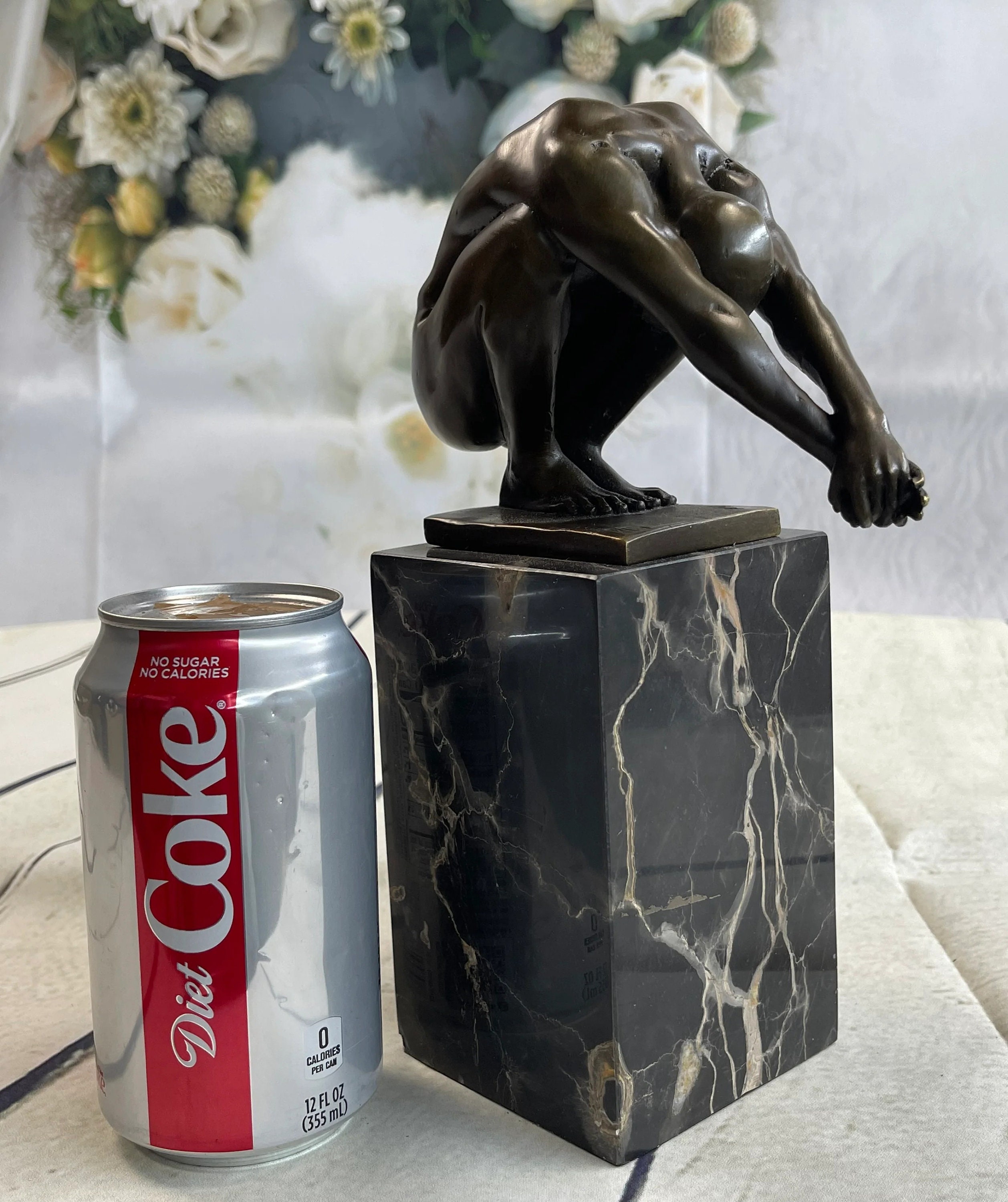 Diver Athletic Male Man Bronze Statue Sculpture Figurine - Etsy