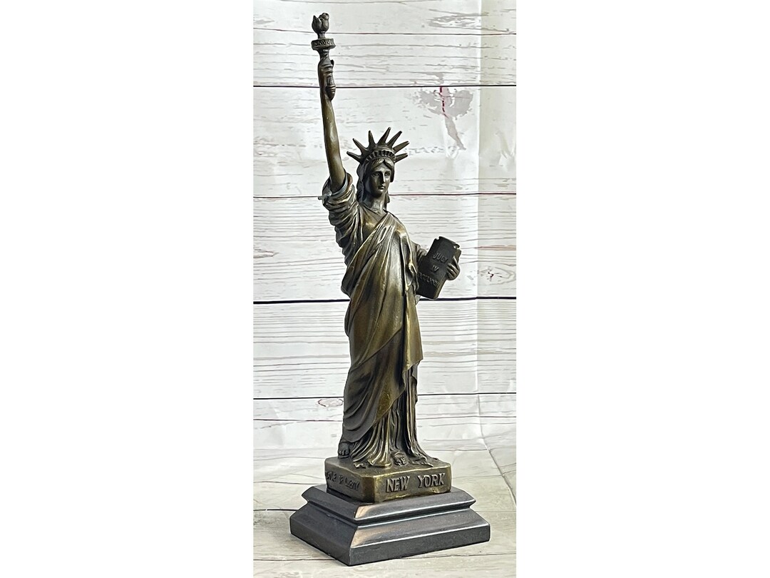 Statue of Liberty Bronze Figure NYC USA Memorabilia Bronze - Etsy