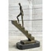 Abstract Bronze Statue of a Man Climbing Stairs Staircase - Etsy