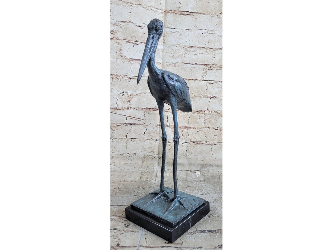 Stork Exotic Bird Artwork Bronze Sculpture Hand Made Statue - Etsy