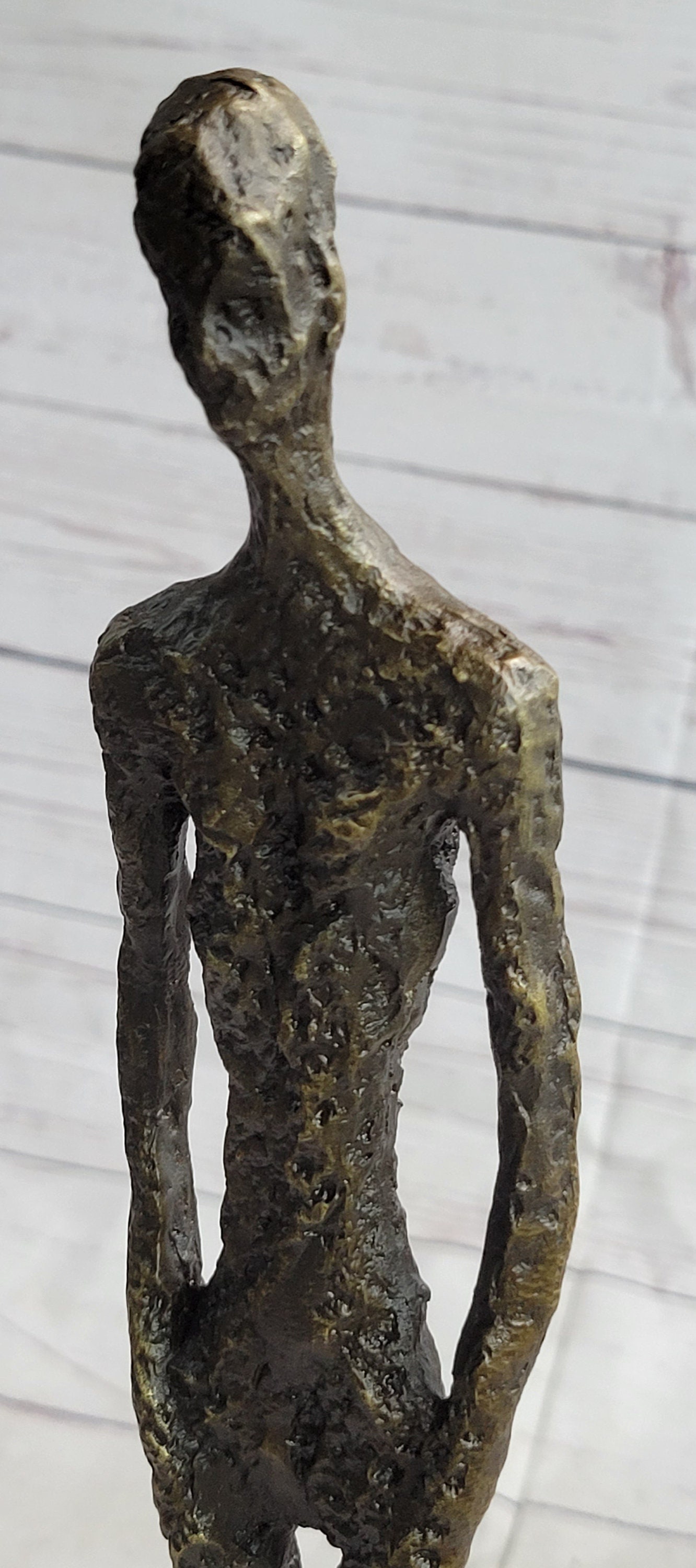 Standing Tall Man Gia Stick Figurine Bronze Sculpture Statue Decor - Etsy