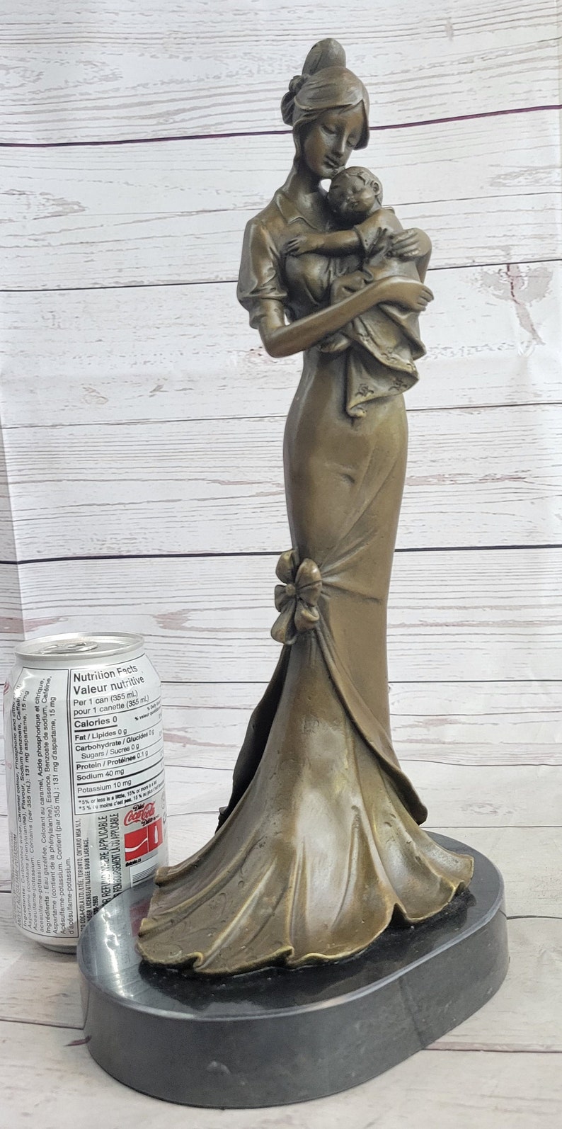 Mother Holding Baby Child Bronze Statue Sculpture Figure - Etsy