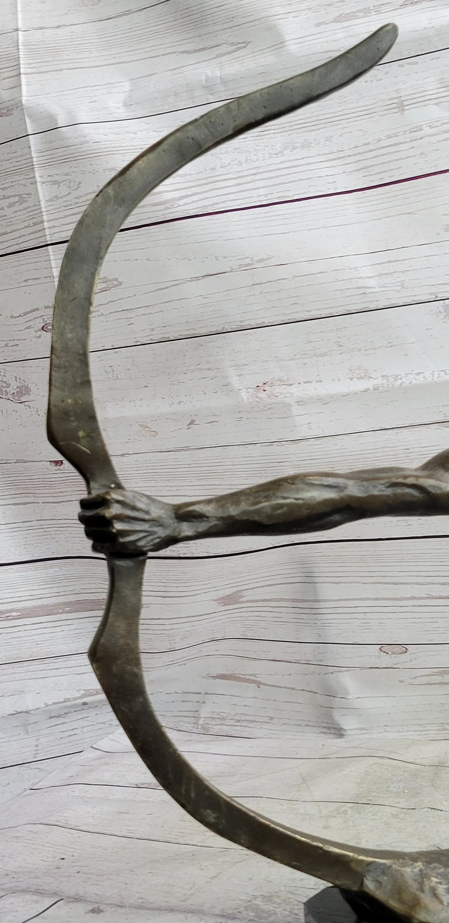 Native American Indian Mohawk Archer Bow Bronze Sculpture Statue Figure ...