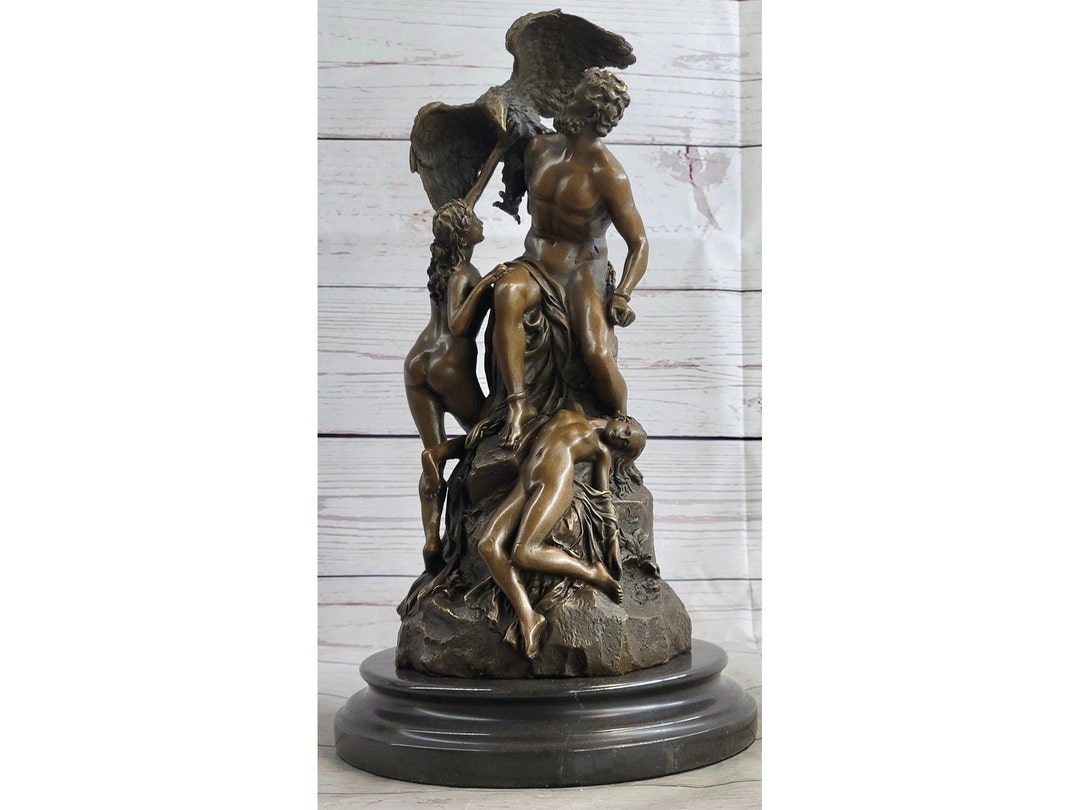 Prometheus Bound and the Oceanids Statue Bronze Sculpture Greek ...