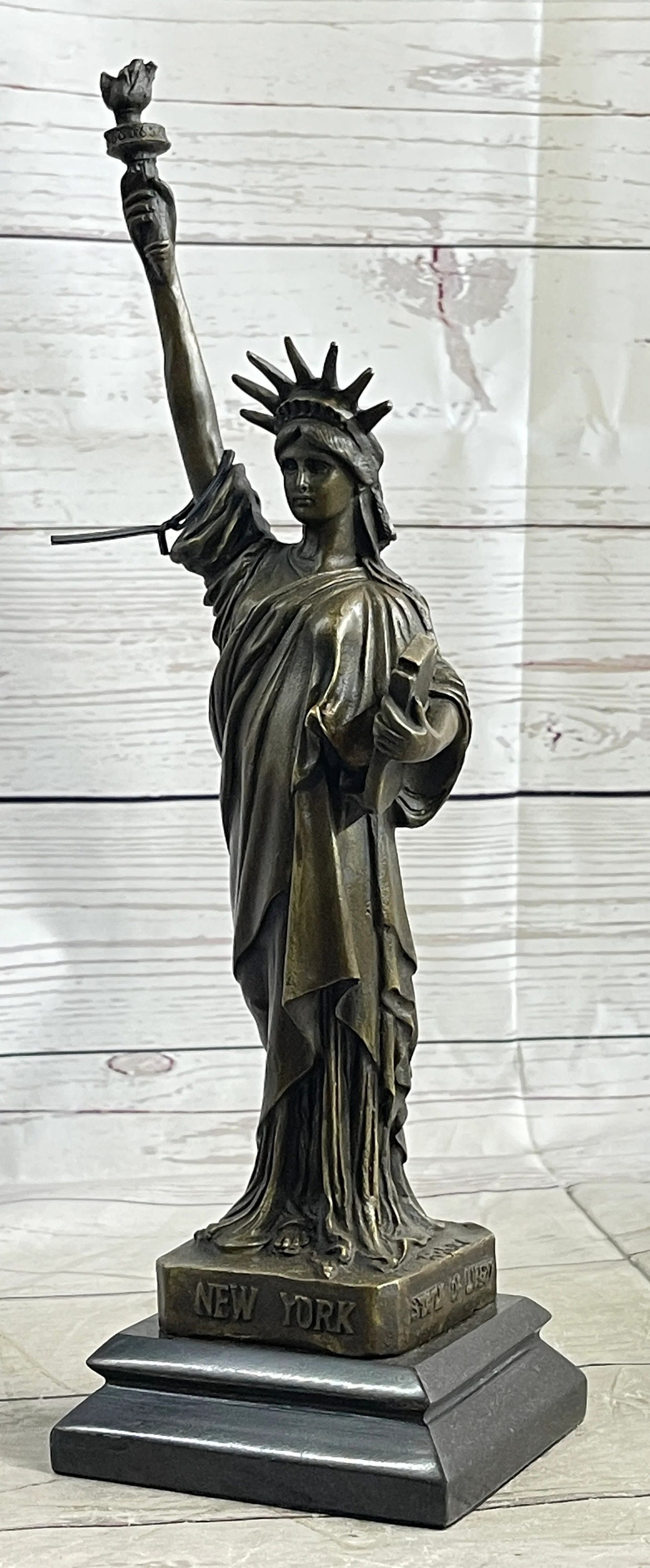 Statue of Liberty Bronze Figure NYC USA Memorabilia Bronze - Etsy