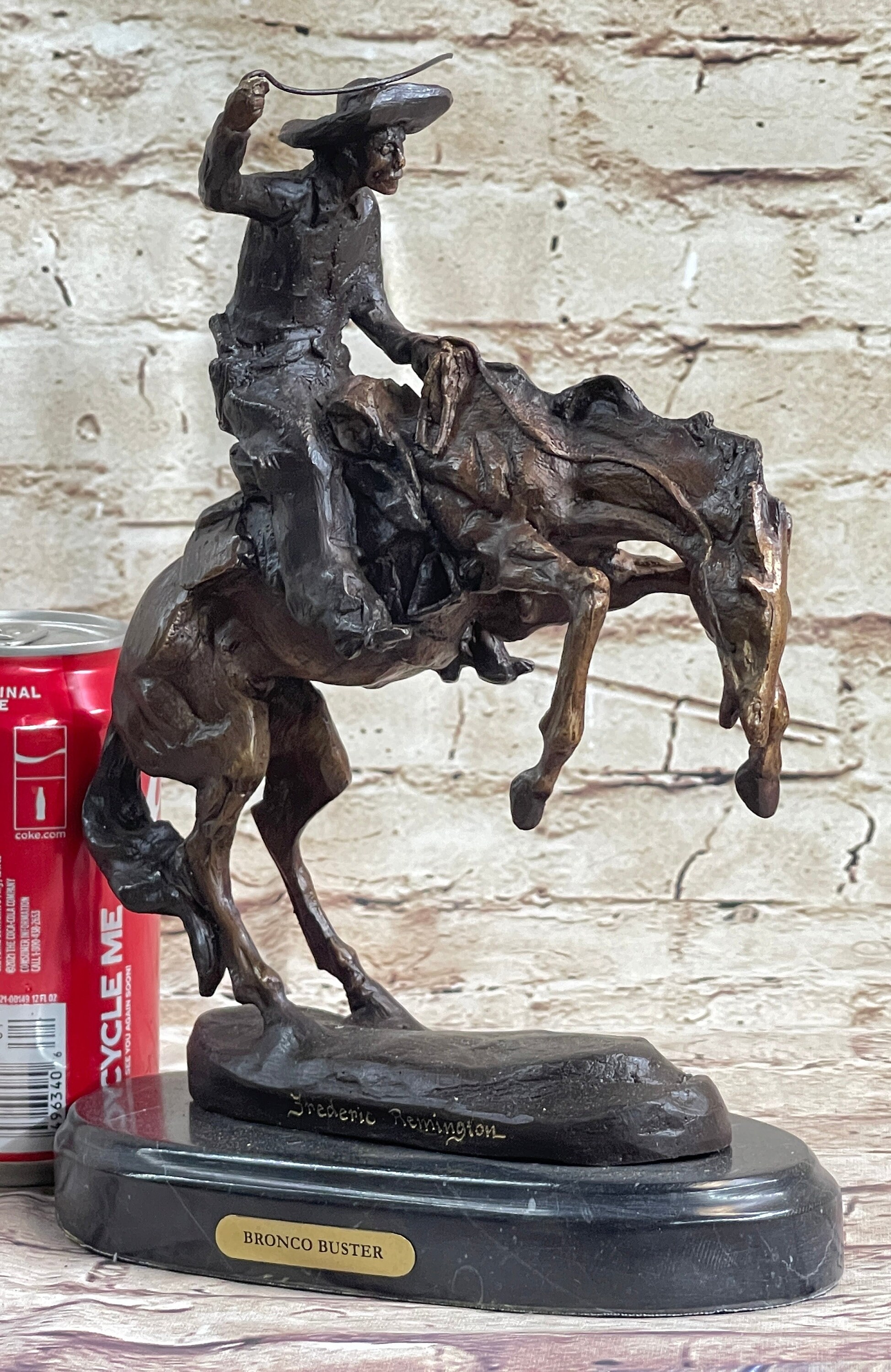 Bronco Buster Bronze Statue - Etsy