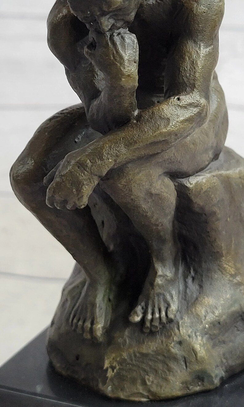 The Thinker Rodin Thinking Man Male Figure Bronze Sculpture - Etsy