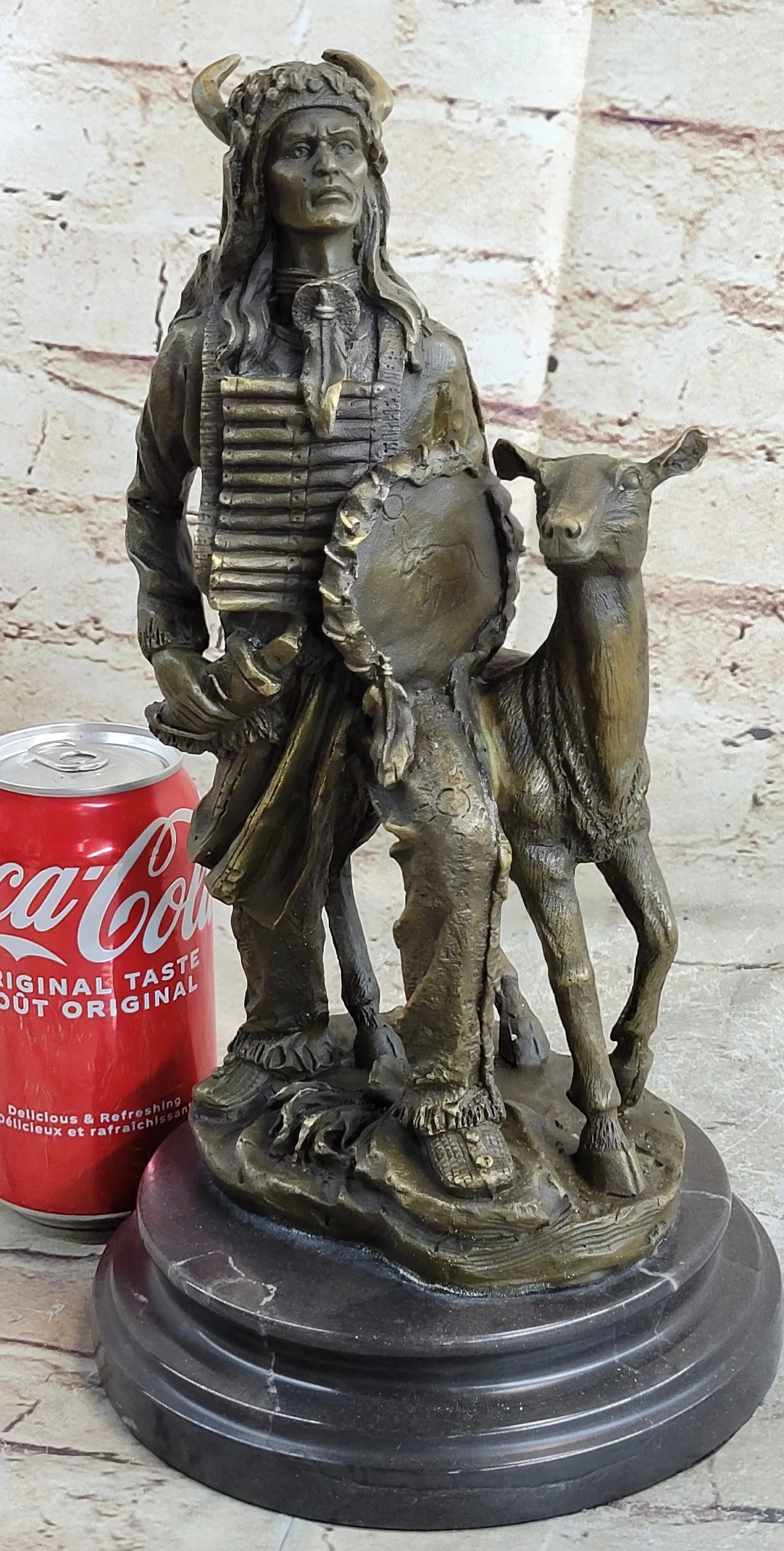 Native American Shaman Bronze Statue Figurine - Etsy