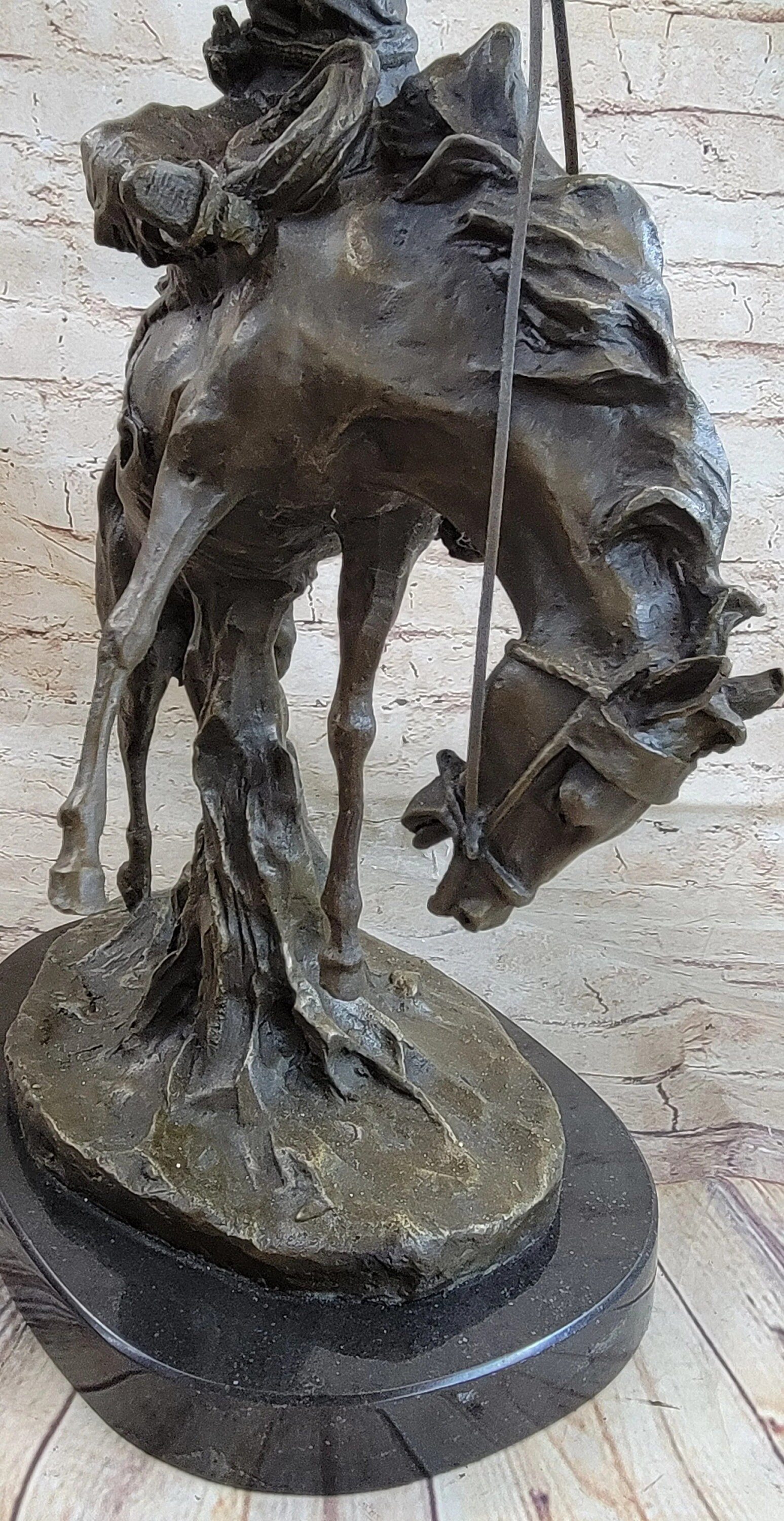 Bronco Buster Western Cowboy Bronze Statue Sculpture Figure - Etsy