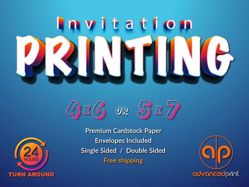 Invitation Printing Service - Invitation Printing, Announcement ...