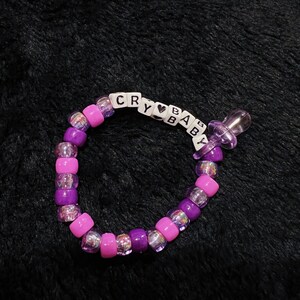 Cry Baby Pacifier Kandi Bracelets - Etsy