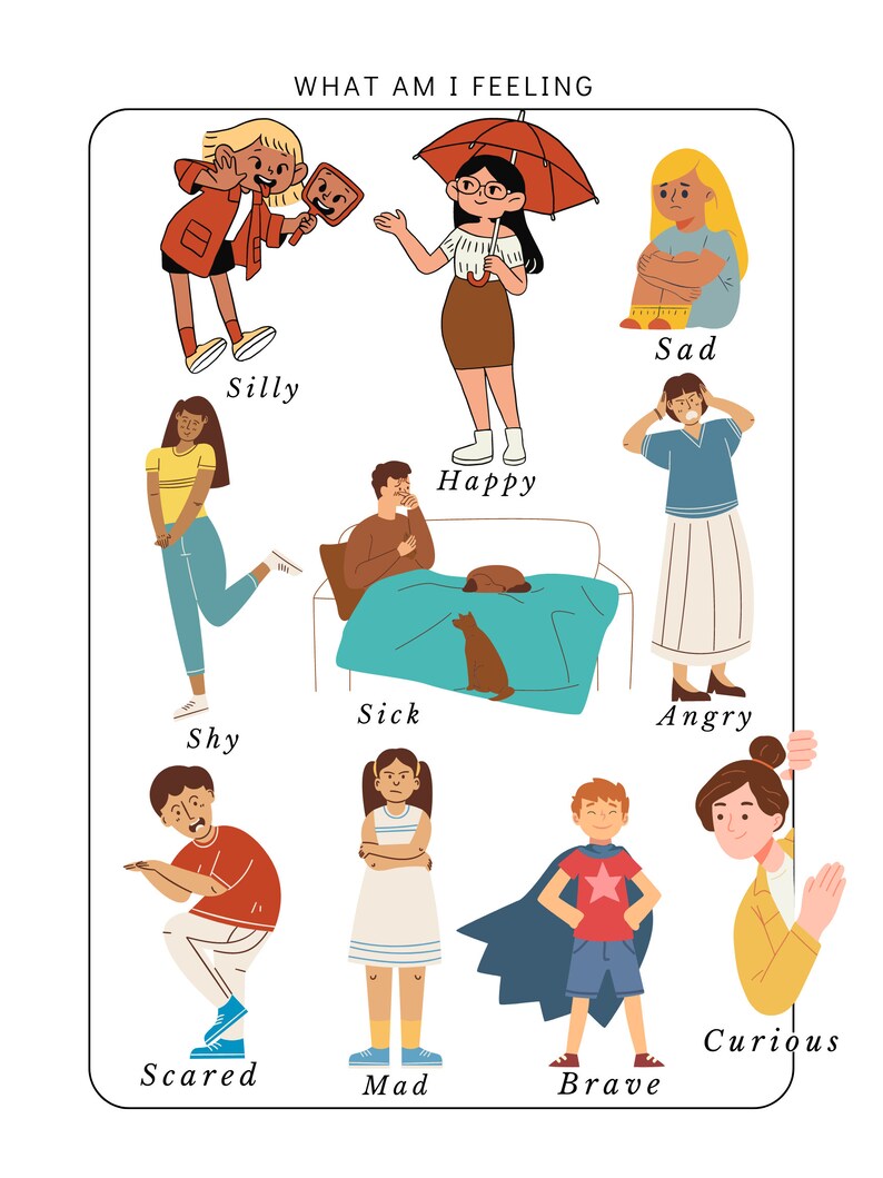 Feelings Poster, Calming Techniques, Calming Corner, Emotions Chart ...