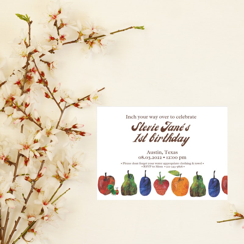 Very Hungry Caterpillar Birthday - Etsy