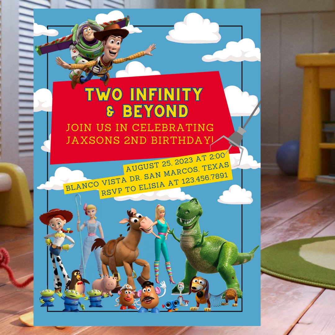 Invitación de cumpleaños de Toy Story editable, fiesta de cumpleaños de ...
