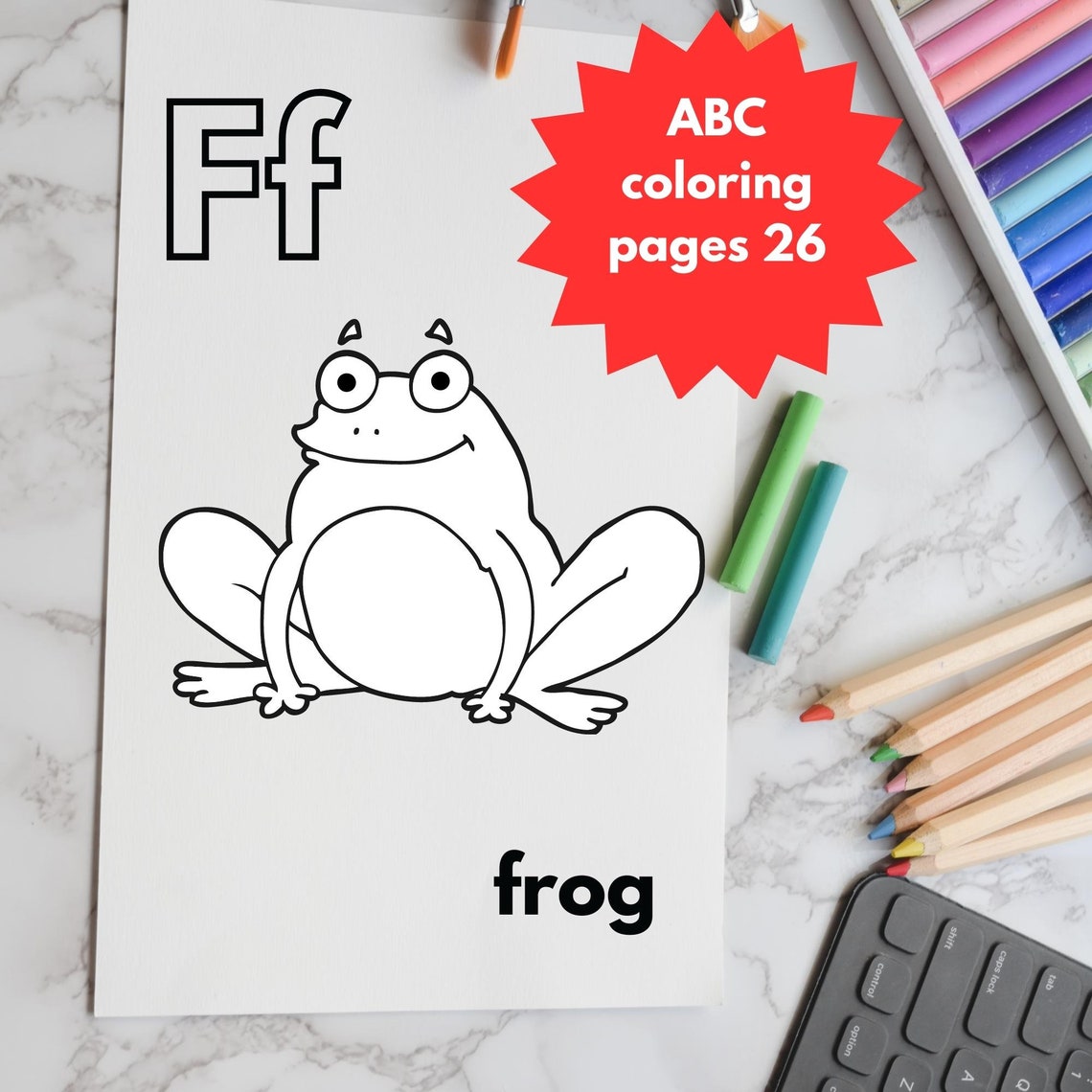 Printable Coloring Alphabet Coloring Book for Kids Alphabet Activity ...