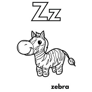 Printable Coloring Alphabet Coloring Book for Kids Alphabet Activity ...