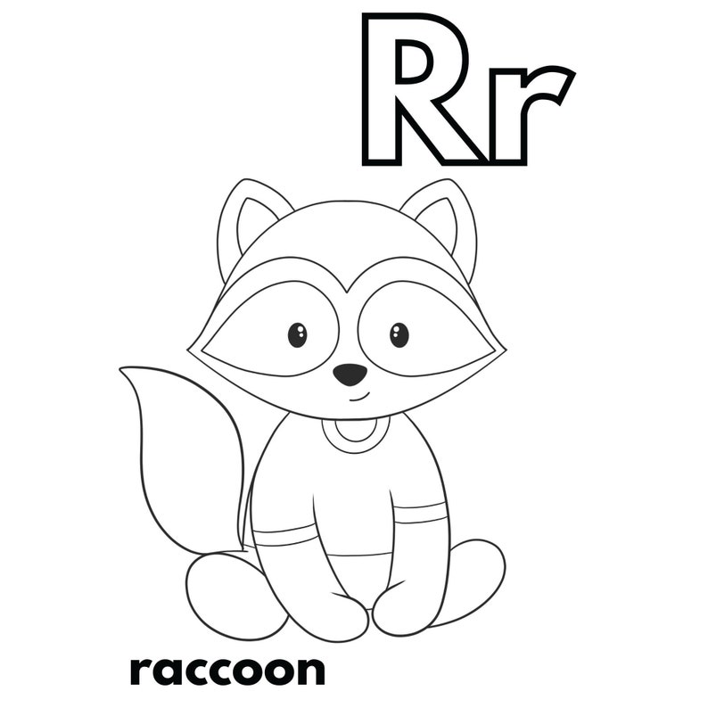 Printable Coloring Alphabet Coloring Book for Kids Abc - Etsy