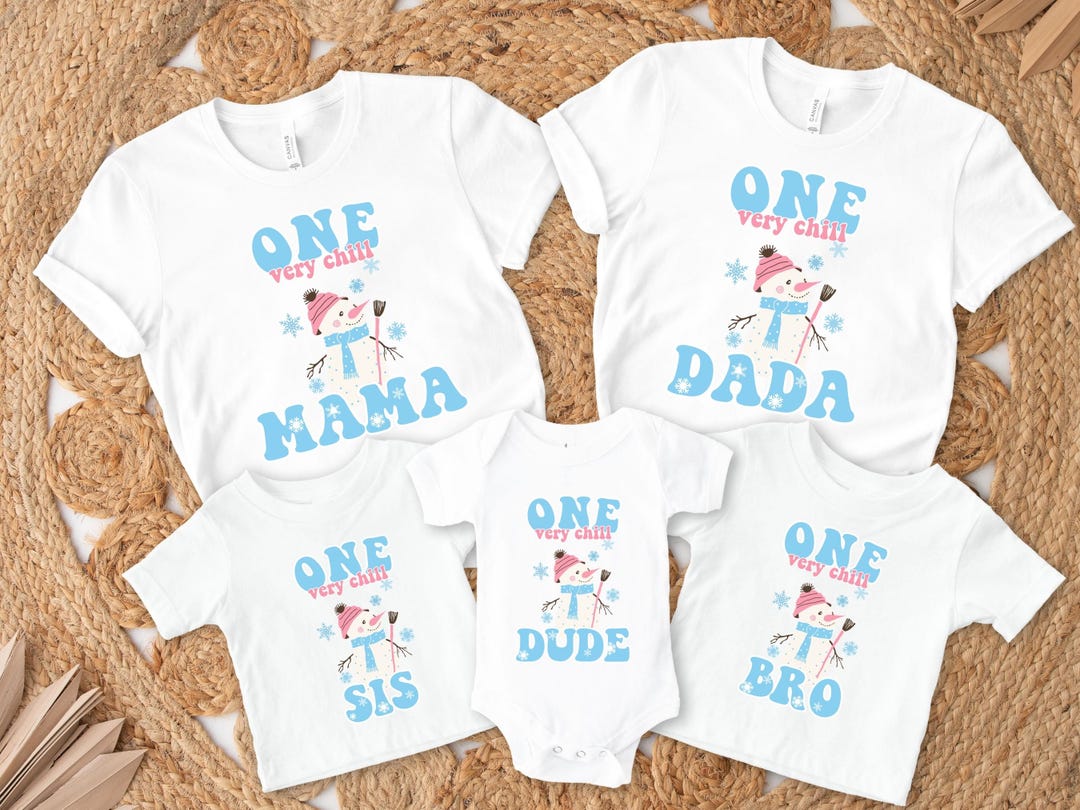 One Very Chill Dude, Winter 1st Birthday Boy Shirt, Winter Onederland ...