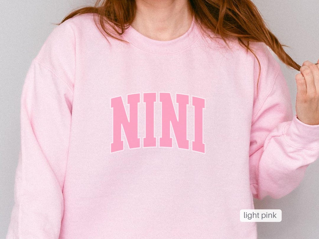 Cute Nini Sweatshirt, New Nini Shirt, Pregnancy Announcement Grandma ...