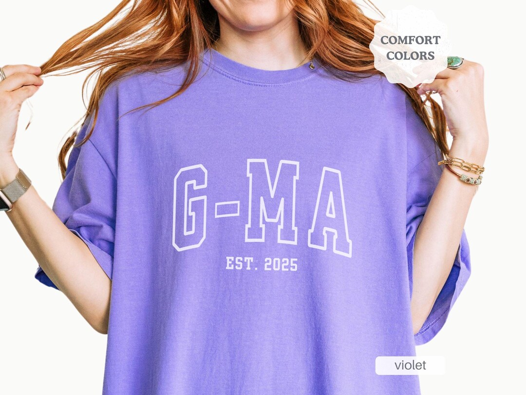 Comfort Colors G-ma Tshirt, New Gma Mothers Day Shirt, Baby Pregnancy ...