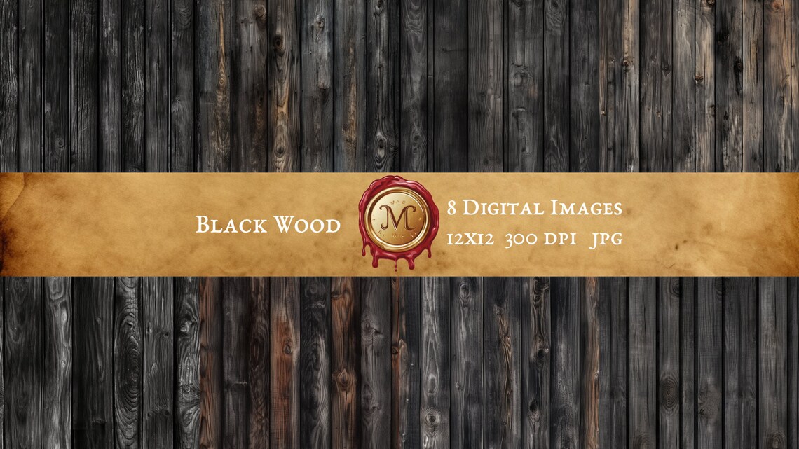 Black Wood Plank Texture Seamless, Digital Printable Wood Plank Texture ...
