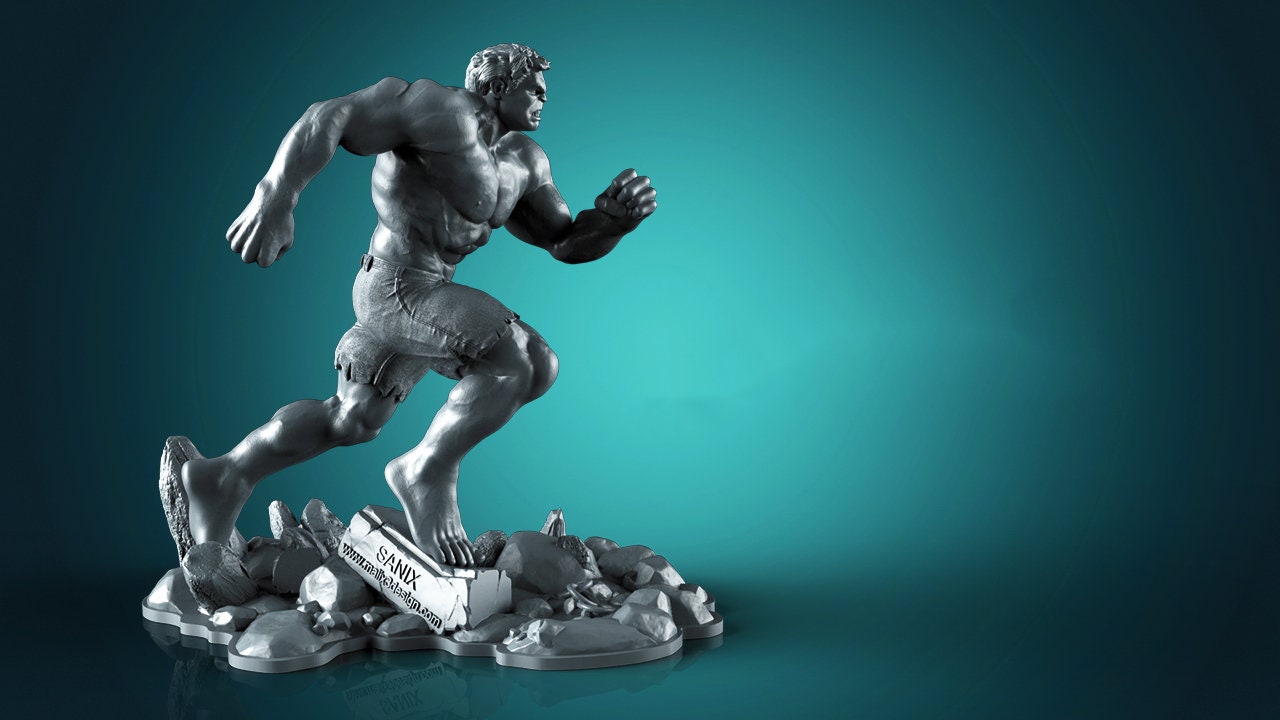 HULK Sanix 3D Model STL File for CNC Router Laser & 3D Printer - Etsy