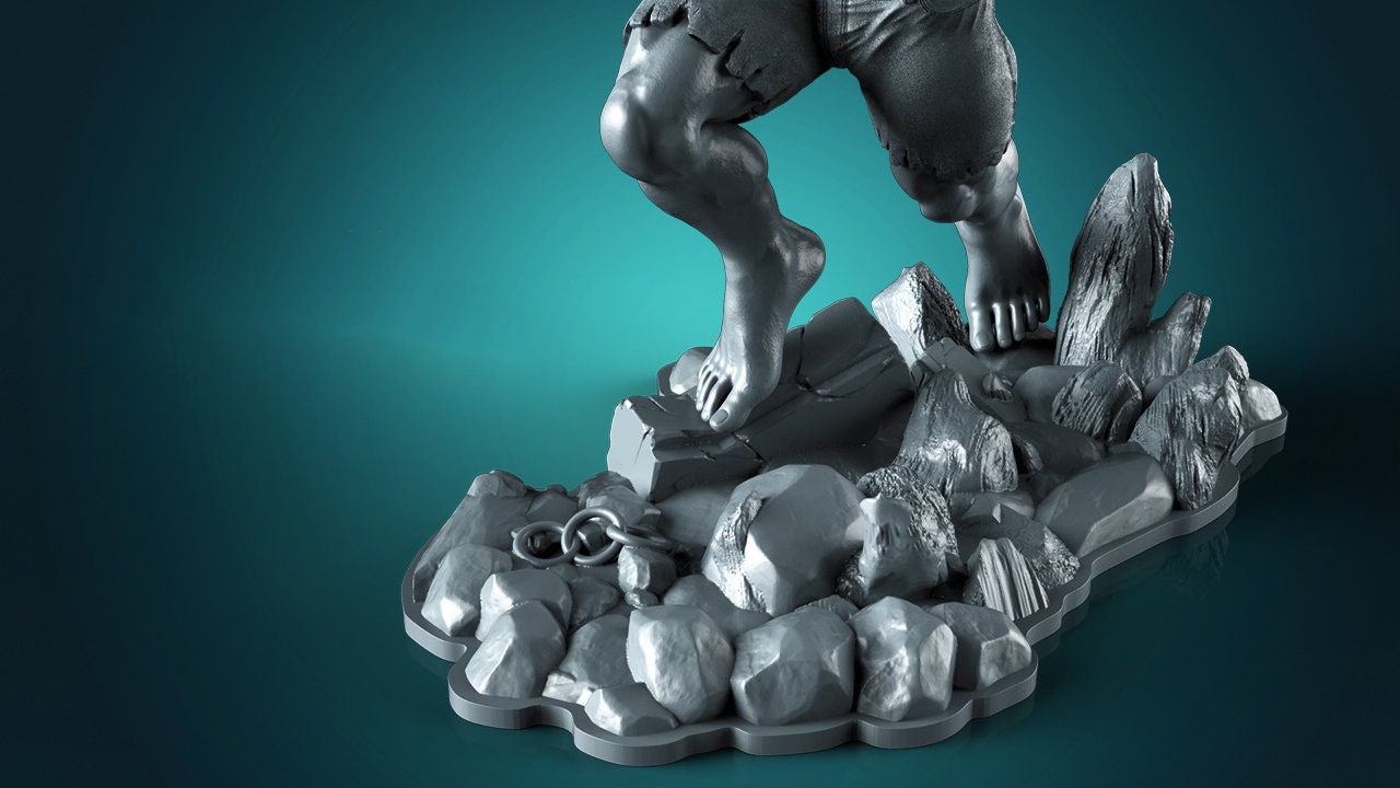 HULK Sanix 3D Model STL File for CNC Router Laser & 3D Printer - Etsy