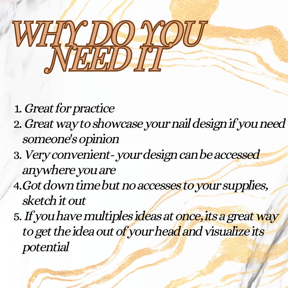 Practice Nail Template Bundle 40 Pages for Nail Tech Practice Nail ...