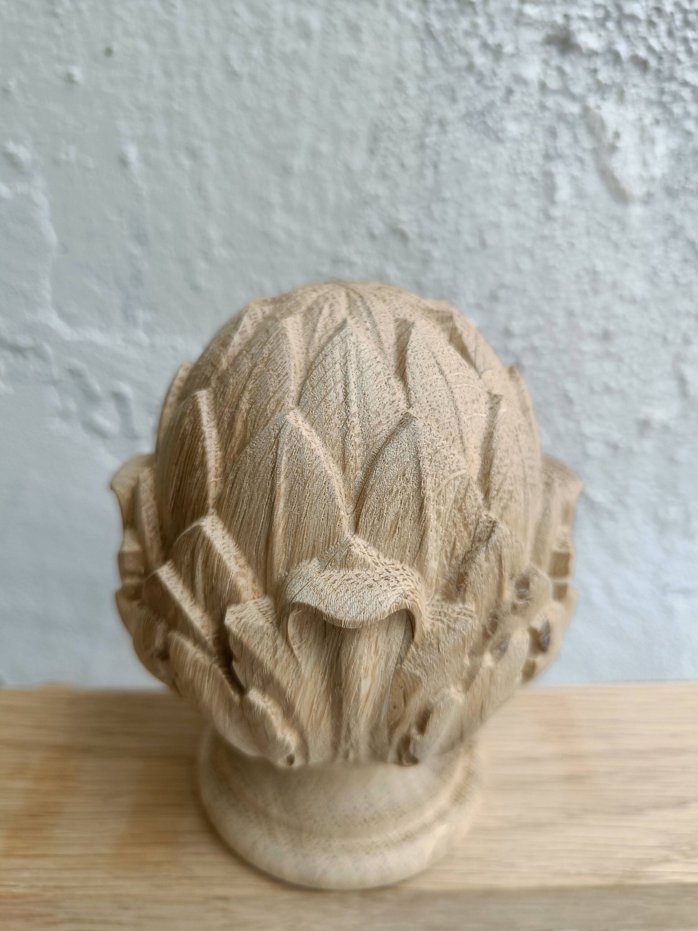 Artichoke Wooden Finial, Oak Stair Newel Post Cap - Etsy