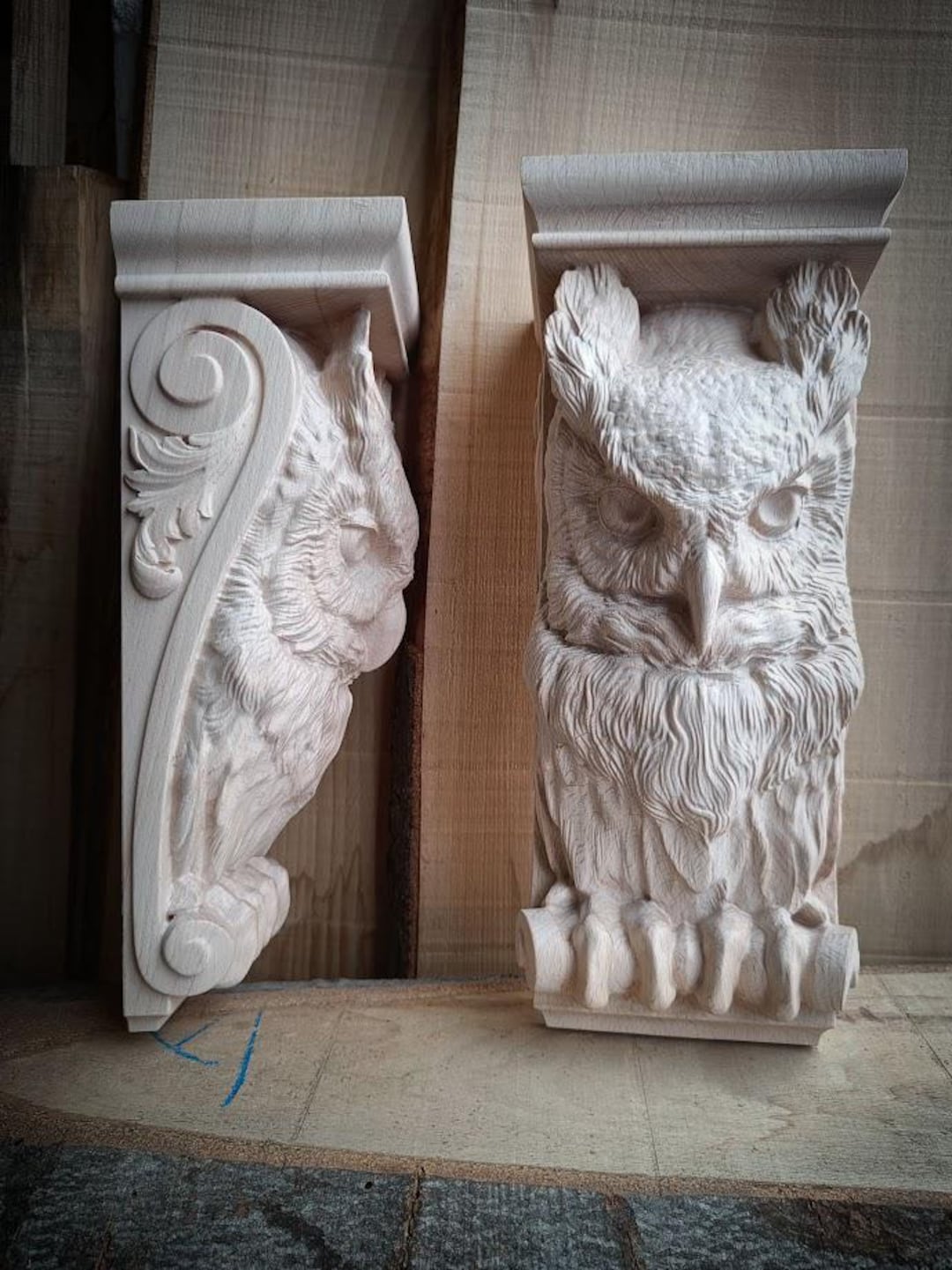 Owl Head Wooden Classic Corbel Bracket. Price per 1 Piece. - Etsy