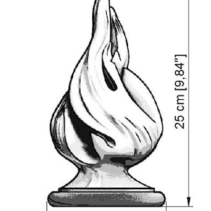 Fire Flame Wooden Finial, Oak Stair Newel Post. Price per 1 Piece. - Etsy