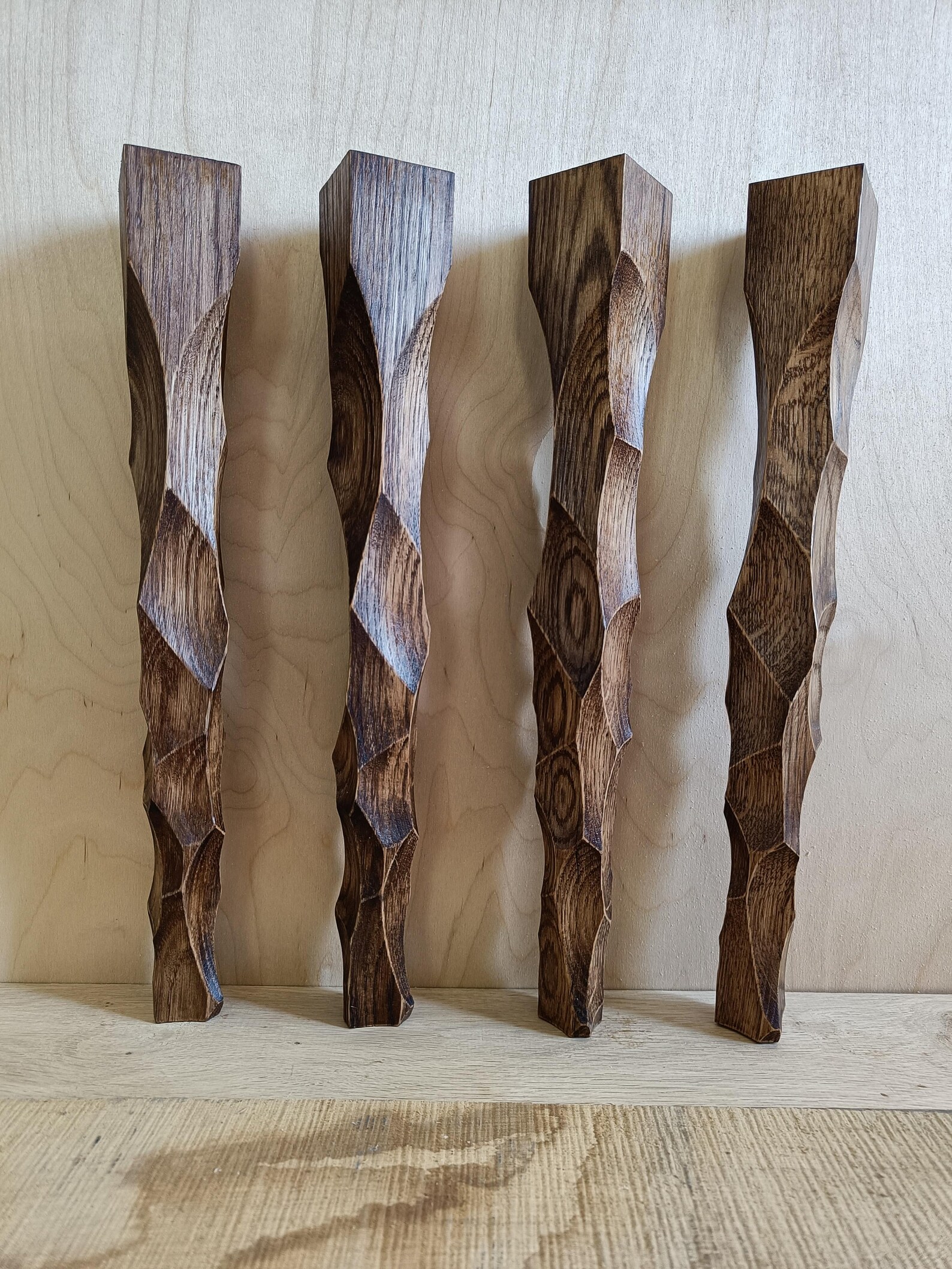 Set of 4 Oak Furniture Legs - Etsy