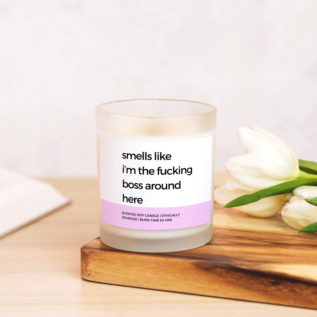 Boss Gift Funny Candle Funny Coworker Gift Entrepreneur Gift - Etsy