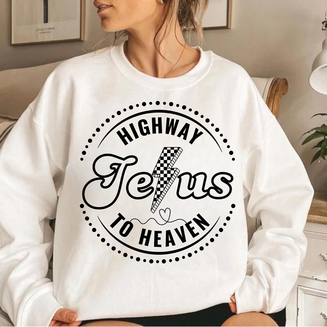 Jesus Highway to Heaven Svg Png, Sublimation Design, Christian Png ...