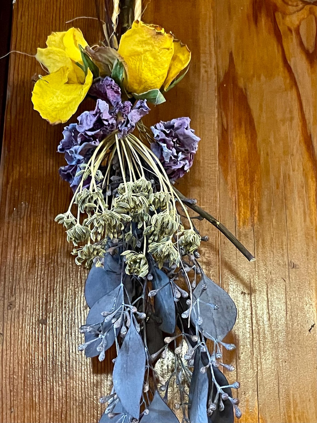 Natural Dried & Preserved Flowers and Herbs Swag Arrangements - Etsy